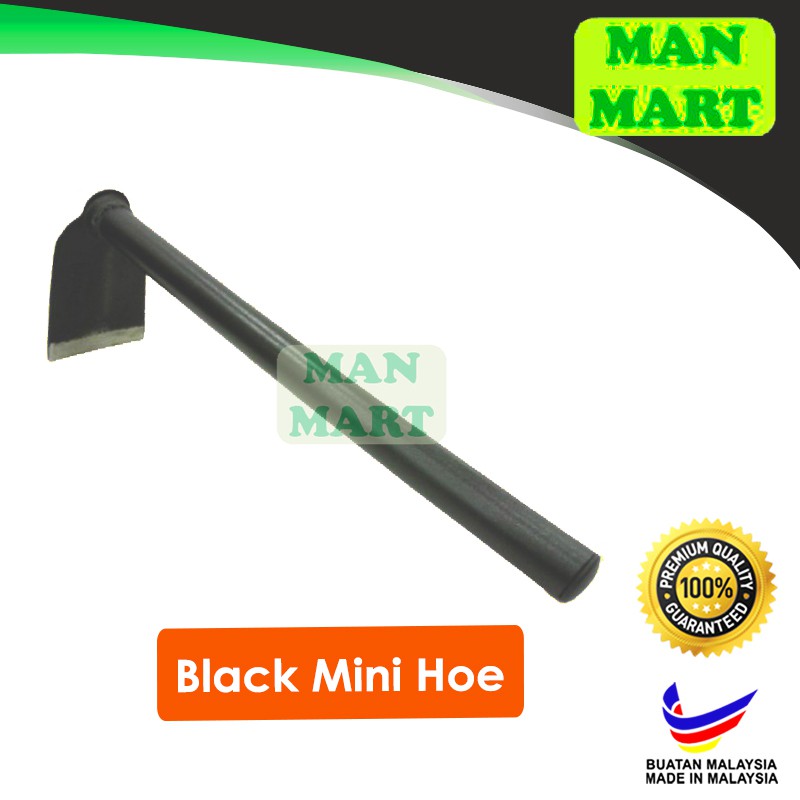 [READY STOCK] Black Mini Hoe Steel Heavy Duty with Iron Handle / Digger ...