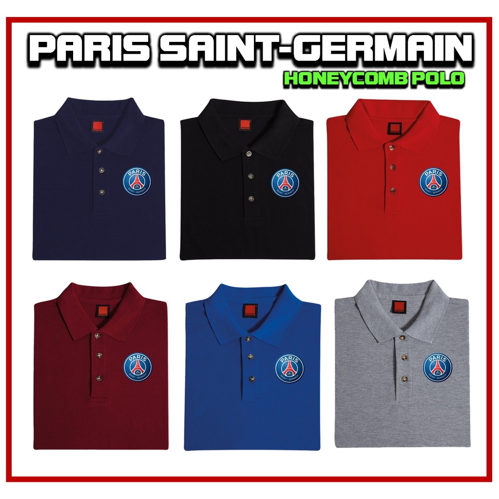 PSG - PARIS SAINT-GERMAIN POLO TSHIRT | COLLAR | HONEYCOMB POLO | SMART ...