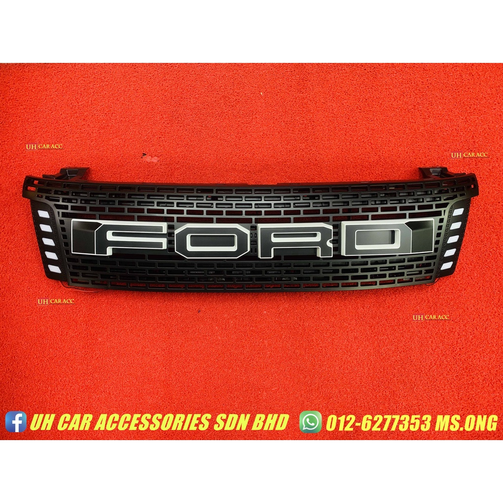 Ford Ranger T6 Front Grill Grille With LED Light [READY STOCK] | Shopee ...