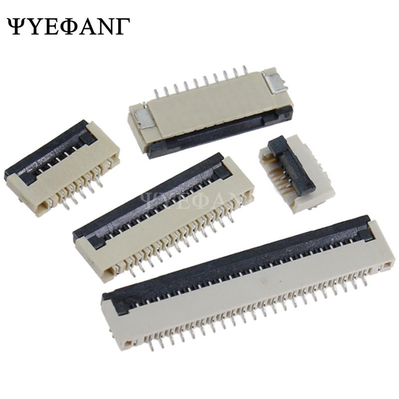 5pcs 1mm Pitch Clamshell Socket FPC FFC Flat Cable Connector 4P 6P 8P 10P 12P 14P 16P 20P 22P ...