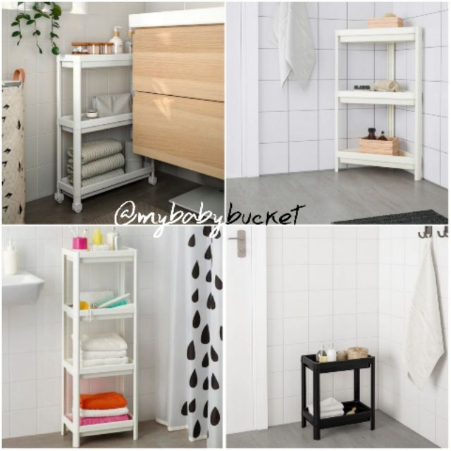 💯IKEA.my VESKEN Shelf Rack Trolley | Shopee Malaysia