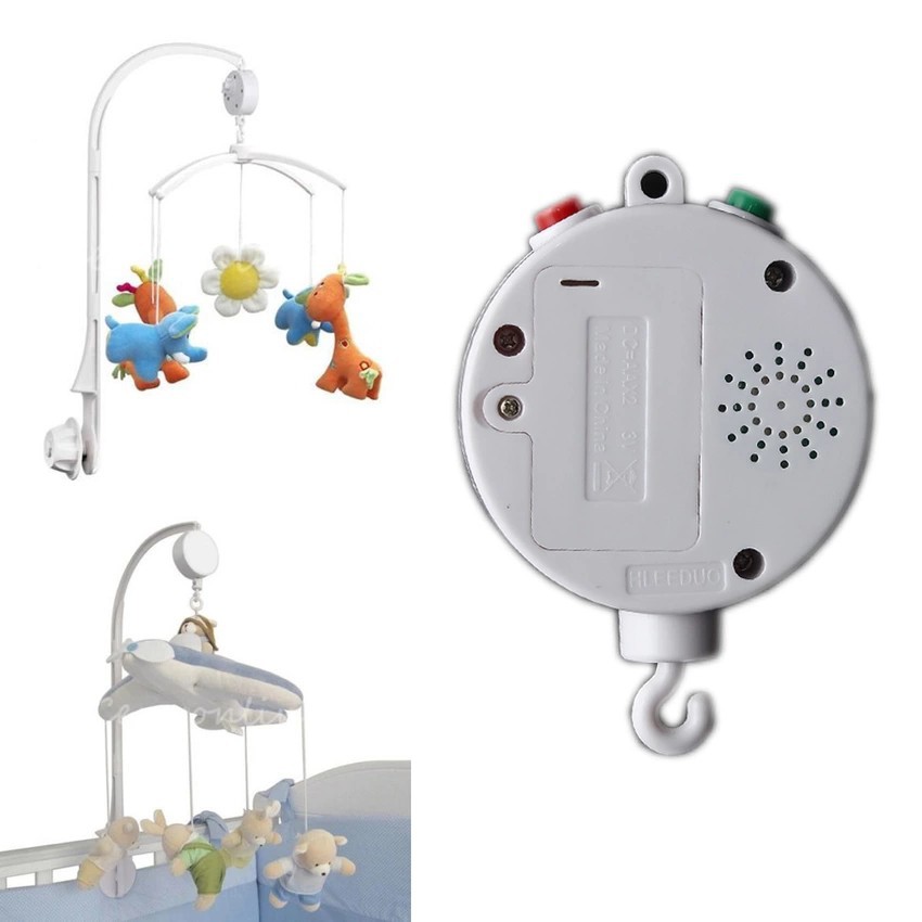 Panda Online 12 Melodies Song Toy Baby Mobile Crib Bed Bell Electric ...