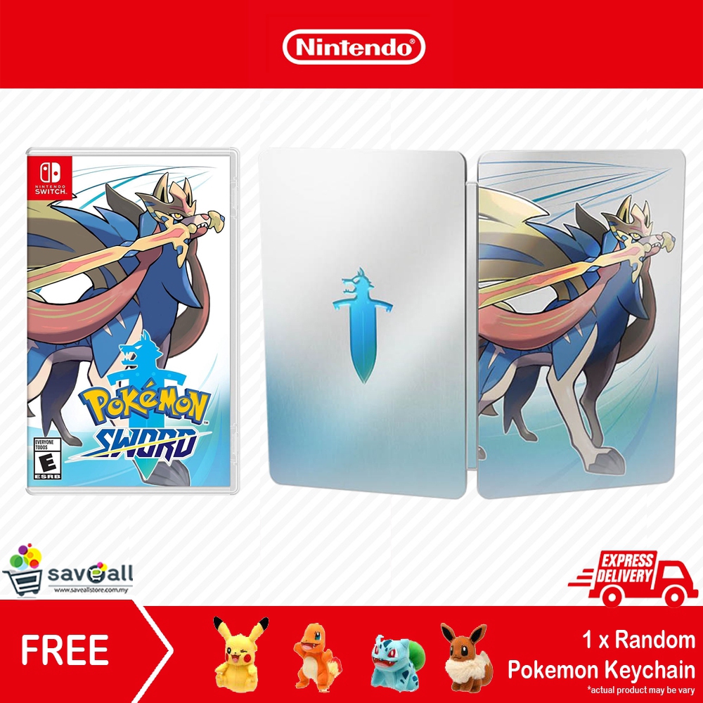 Pokemon Sword with Steelcase (US) - Nintendo Switch | Shopee Malaysia