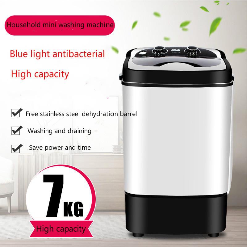 7kg small washing machine semi-automatic large-capacity household mini ...