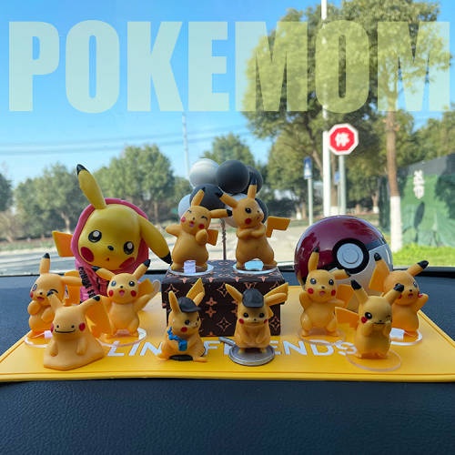 Pikachu Car Ornaments Cartoon Doll Personality Influencer Center ...