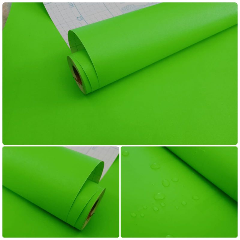 Modern Luxury Premium Green Highlighter Plain Wallpaper | Shopee Malaysia