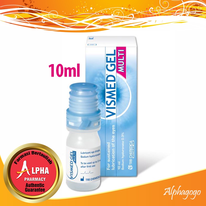 VISMED MULTI EYE DROPS 10ML / VISMED GEL MULTI LUBRICANT EYE DROPS 10ML ...