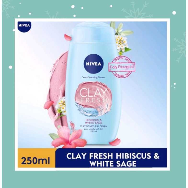 {SPECIAL OFFER} Nivea Shower Clay Fresh Hibiscus & White Sage 250mL | Shopee Malaysia