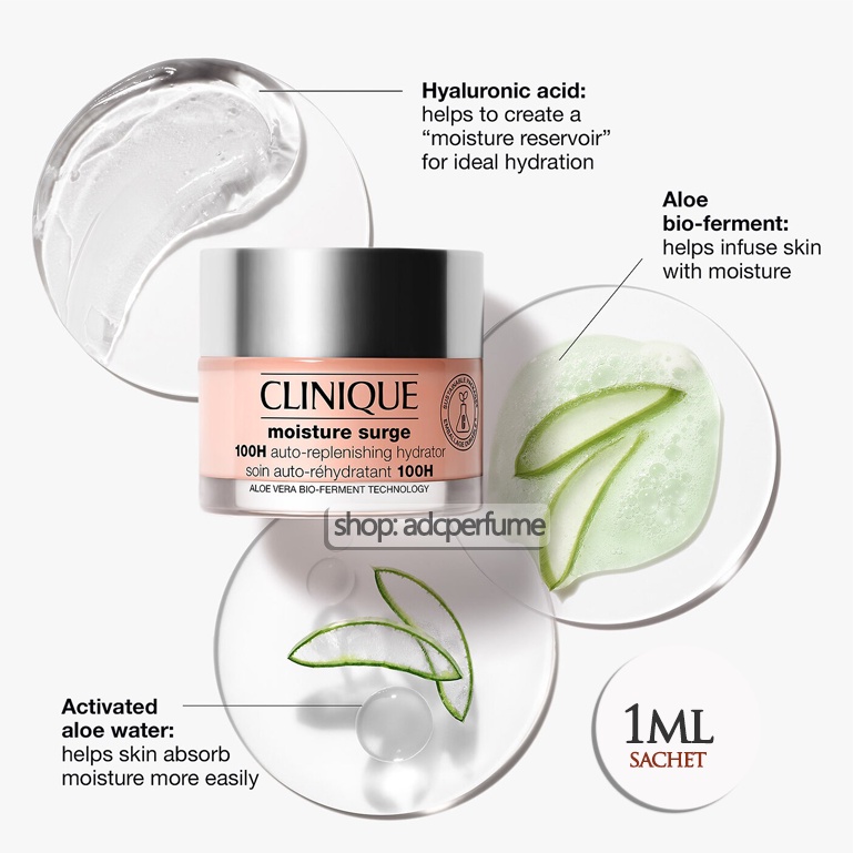 adc - Clinique Moisture Surge 100 Hour Auto Replenishing Hydrator 1ml ...