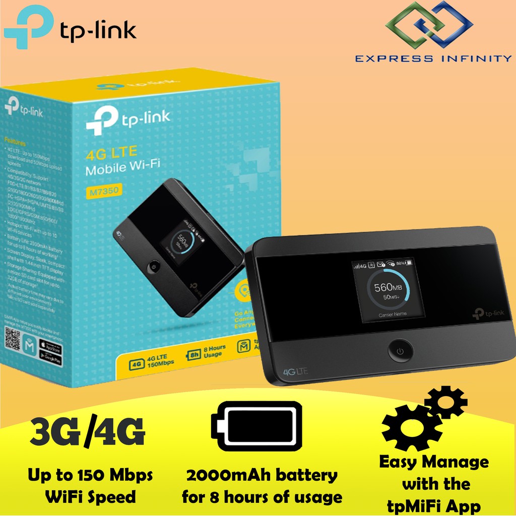 TP-Link M7350 4G LTE Mobile WiFi Portable Modem Router | Shopee Malaysia