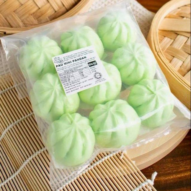 MINI PANDAN PAU 270gm ( 9pcs per pack ) IPOH DIM SUM HALAL | Shopee ...