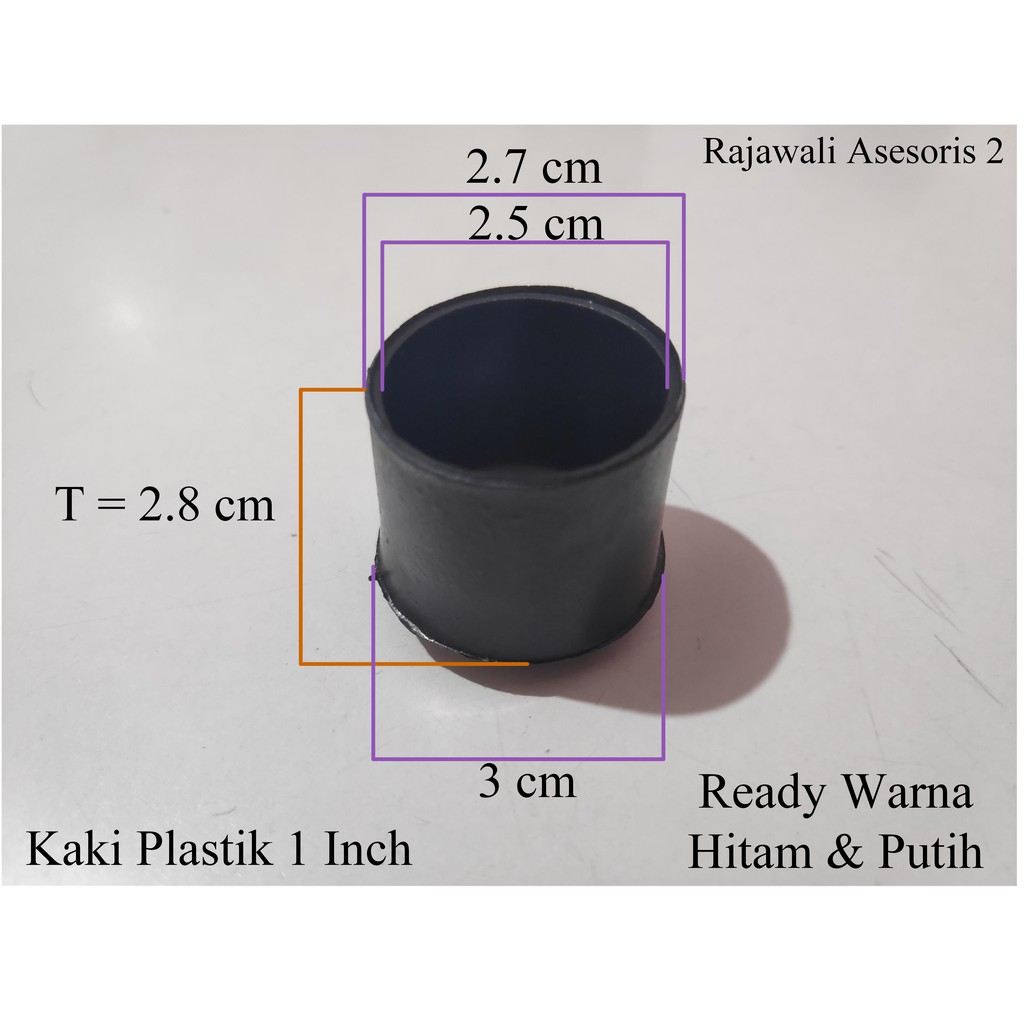Plastic feet/stainless and aluminum pipe feet 1" (2,5 cm) | Shopee Malaysia