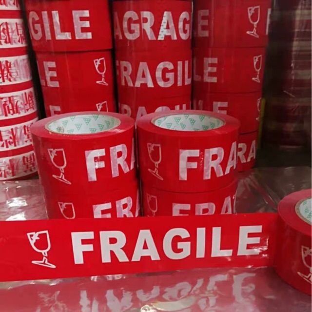 FRAGILE Tape OPP Tape 50mic x 100m x 4.8cm Adhesive Packaging Packing ...