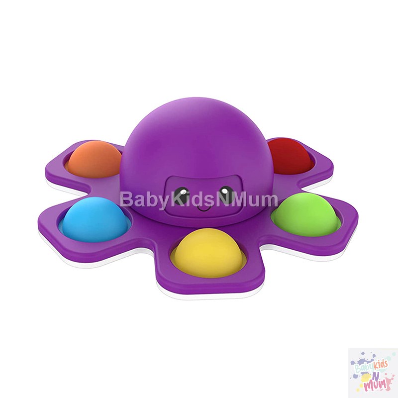 Fidget Spinner Face-Changing Octopus Push Pop Fidget Bubble Sensory ...