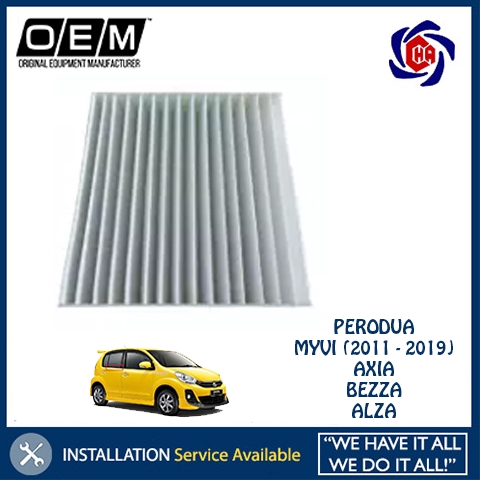 Perodua Bezza Alza Axia Myvi Aircond Filter Cabin Filter (1pc) | Shopee ...