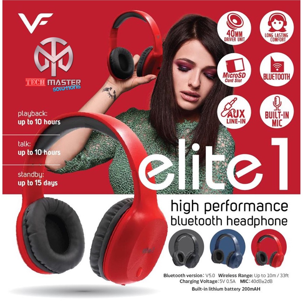 Vinnfier Elite 1 Wireless Bluetooth Headphones with Mic | Shopee Malaysia