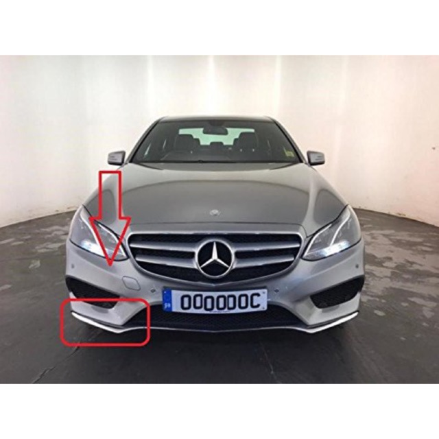 Mercedes Benz E-Class W212 Facelift AMG Front Bumper Chrome Trim ...