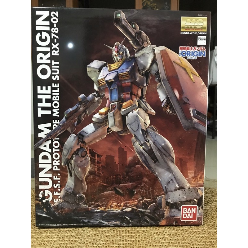 Bandai MG 1/100 Gundam The Origin E.F.S.F.Prototype Mobile Suit Gundam RX-78-02 Plastic Model ...