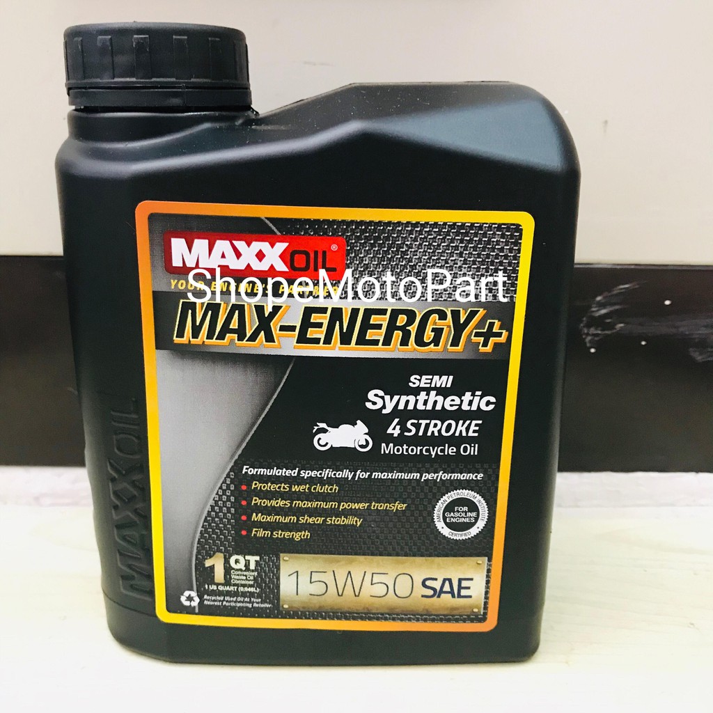 MAXXOIL 4T MAX-ENERGY + MAX ENERGY PLUS SEMI SYNTHETIC MINYAK HITAM ...