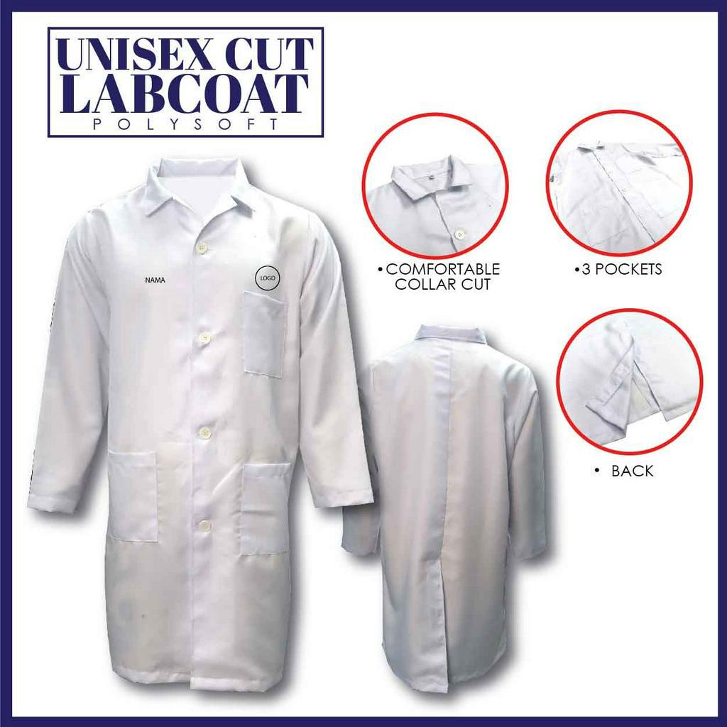 [Creative Box] Lab coat /Jubah Makmal (unisex) | Shopee Malaysia
