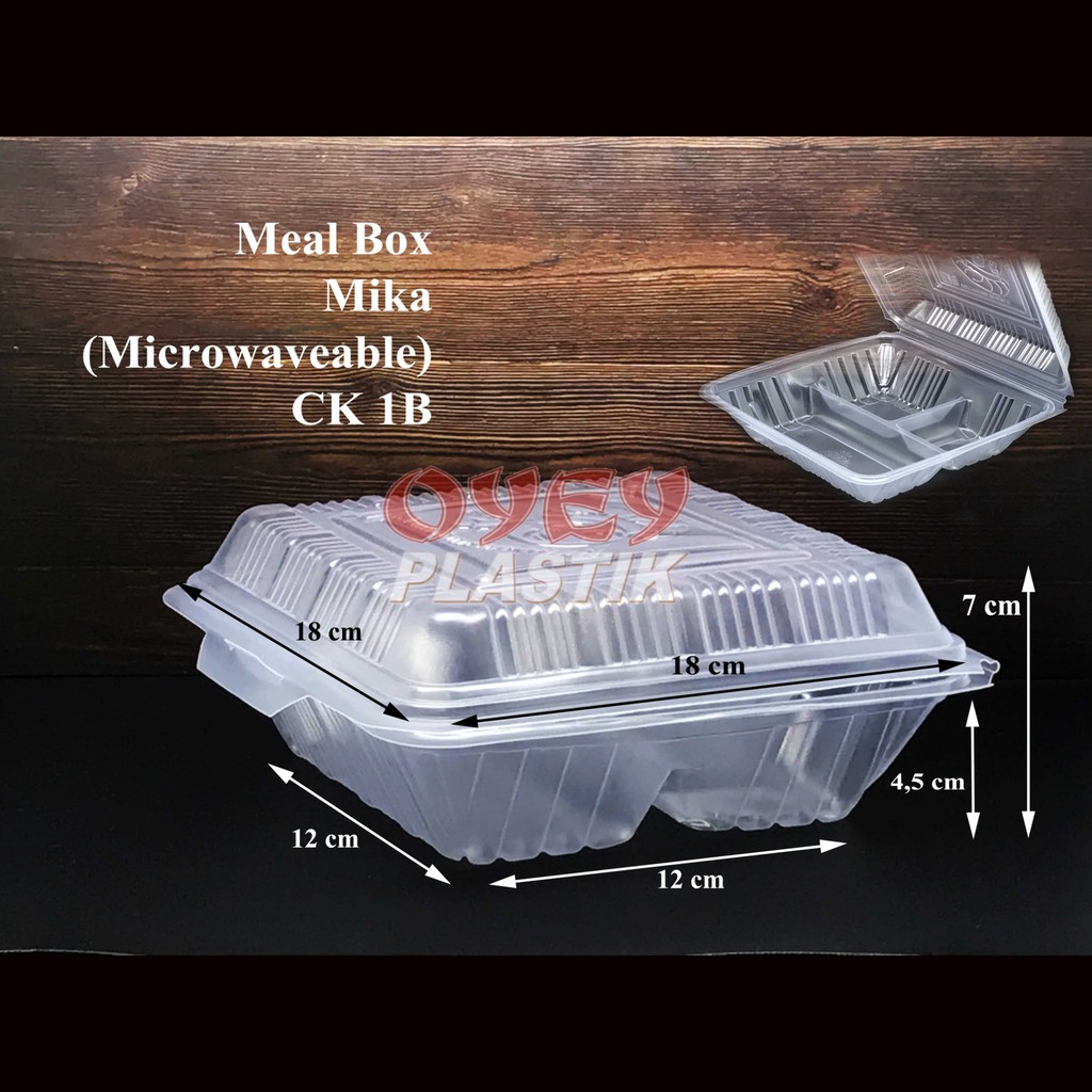 (Contains 20) microweable heat resistant mica Mealbox 3 compartments ...