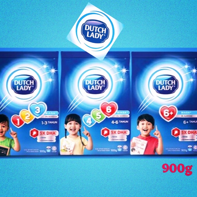 Dutch Lady 123 456 6+ [900g] all flavours | Shopee Malaysia