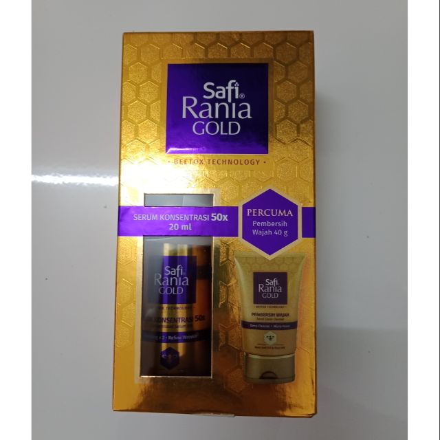 Safi rania gold serum + percuma pembersih wajah 40g | Shopee Malaysia