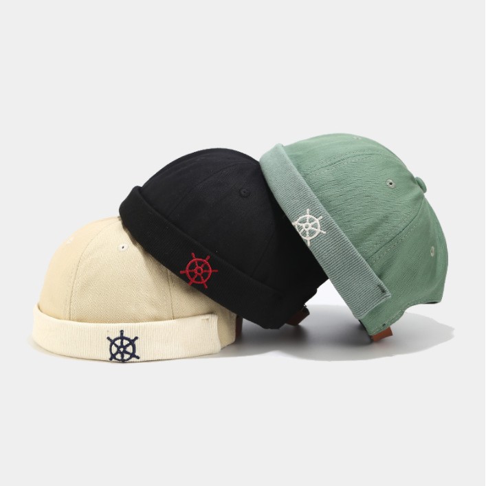 Ship Wheel Logo Docker Caps for Unisex | Shopee Malaysia