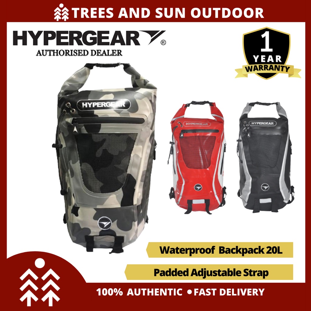 Hypergear Dry Pac Tough Waterproof Backpack (20L) | Shopee Malaysia