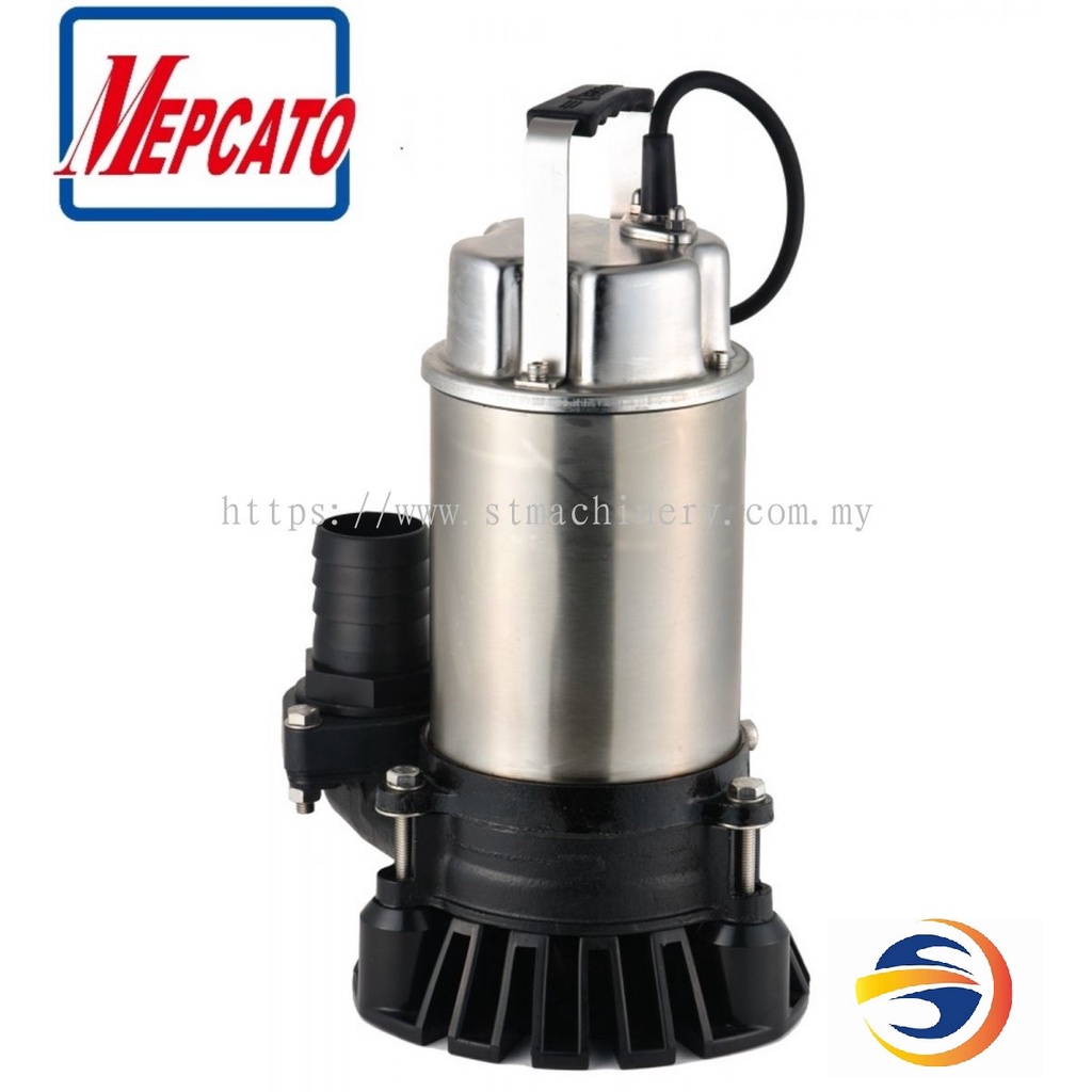MEPCATO CP2.75S Submersible Sewage Pump - Manual, Discharge 2″, 750W ...