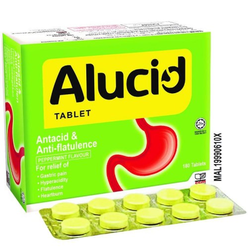 Alucid Tablet Antacid & Anti Flatulence (10's) | Shopee Malaysia