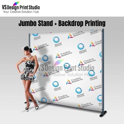Jumbo Backdrop Banner Stand / Jumbo Backdrop Banner Stand + Printing ...