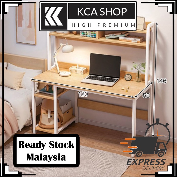KCA 120CM Student Desk Bookshelf Table / Study Desk Simple / Computer ...
