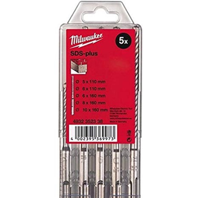 Milwaukee SDS-Plus Drill Bit Set Made in Germany | Shopee Malaysia