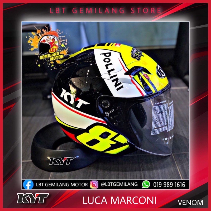 KYT Helmets VENOM [LUCA MARCONI] | Shopee Malaysia