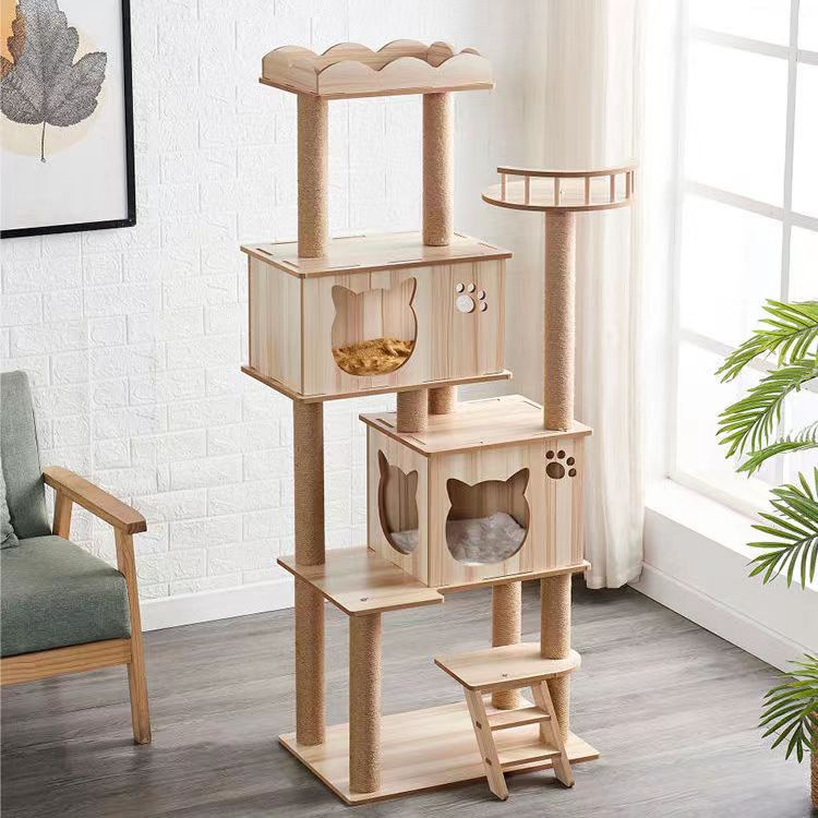 Ready Stock Large Cat Tree Cat Condo Bed Scratcher House Cat Tower