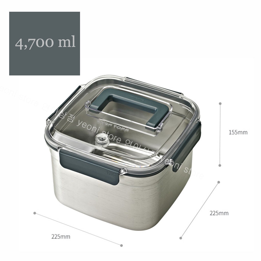 Made in Korea glasslock cheftopf stainless steel container handle ...