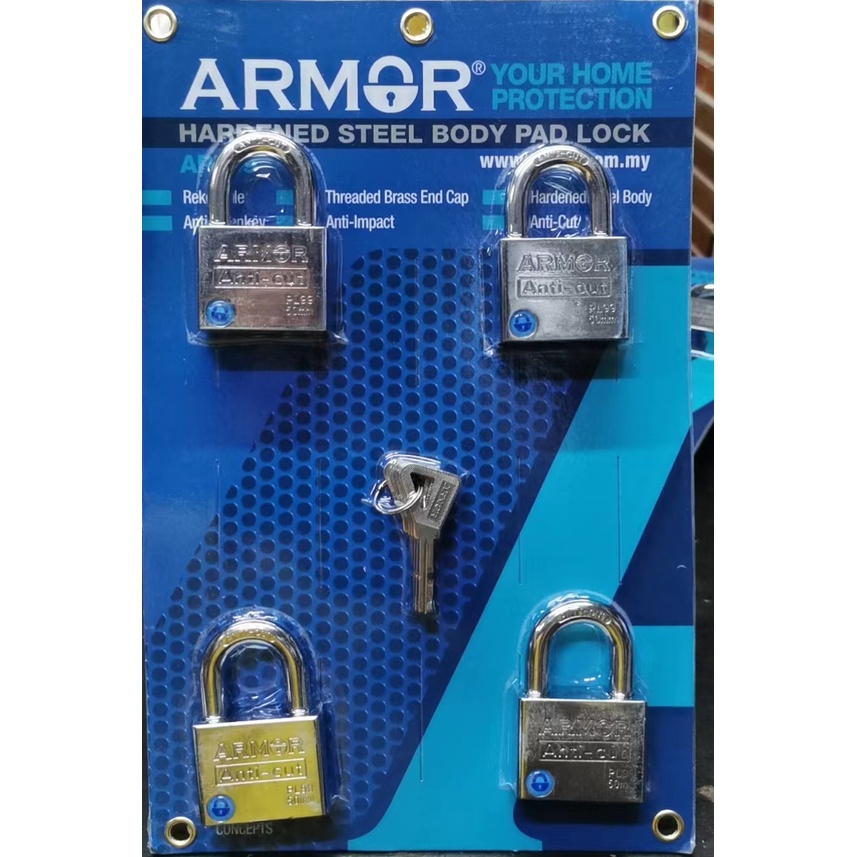 YLK ARMOR APL99 Key Alike 2/3/4/5 KAS HARDENED STEEL ANTI CUT BODY PAD ...