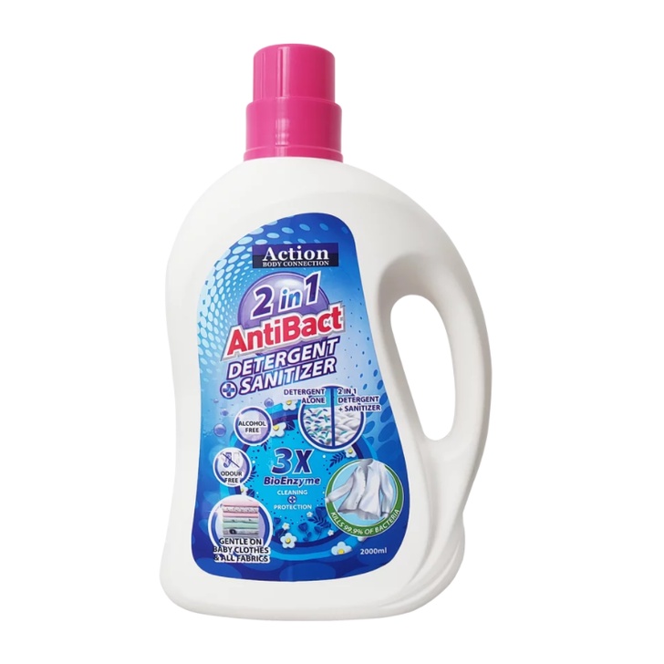 ACTION Anti-Bacterial Detergent (2 in 1 Sanitizer + Detergent) 2000ml ...