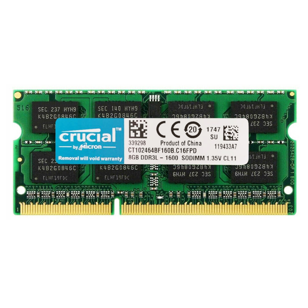 Crucial DDR3 DDR3L 2GB 4GB 8GB 1066MHZ 1333MHZ 1600MHZ 1.5V 1.35V SO ...