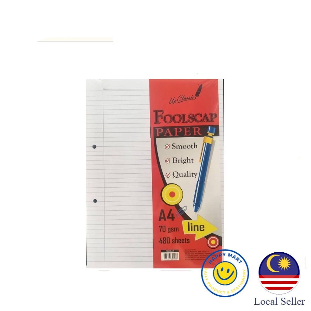 READY STOCK A4 480’s 70GSM Foolscap Paper / Fullscap Paper / Kertas ...