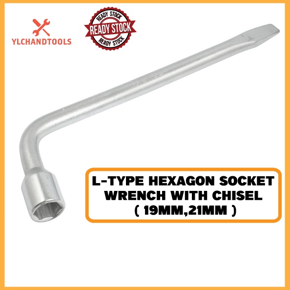 L-TYPE HEXAGON SOCKET WRENCH WITH CHISEL ( 19MM,21MM ) | Shopee Malaysia