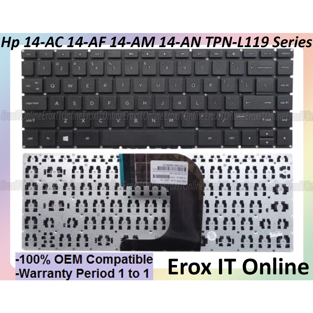 HP 14-AC 14-AD 14-AF 240 G4 Series US Layout 14-AM 14-AF118AU 14 ...