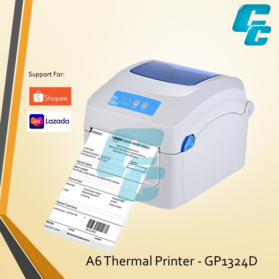 Gprinter A6 Thermal Printer GP1324D （ Shopee | Lazada ）Support All ...