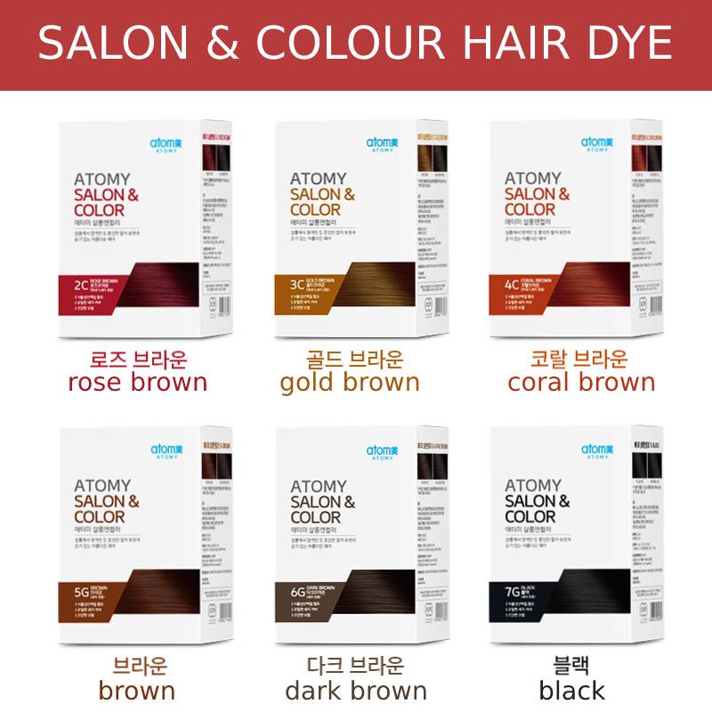 🔥 [READY STOCK]💯 Original Korea Atomy Salon & Colour Hair Dye For Grey ...