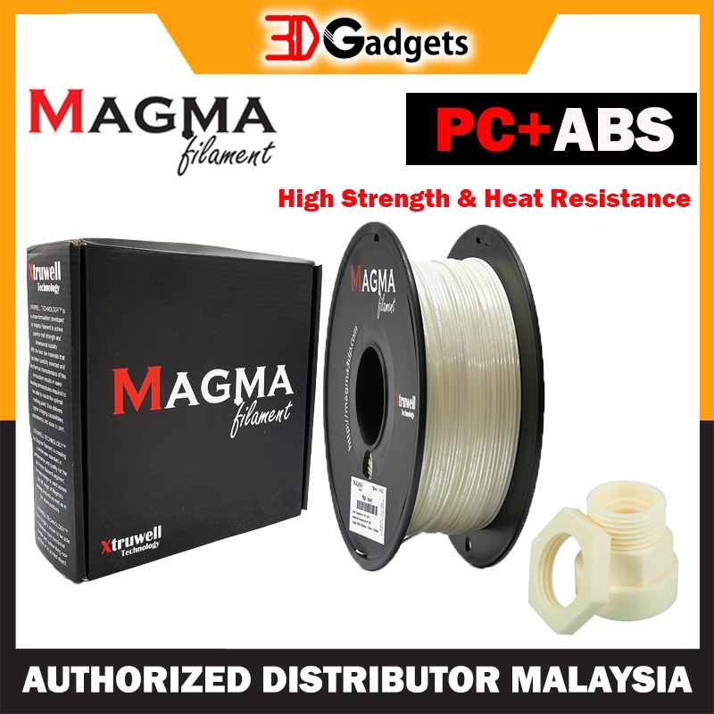Magma PC+ABS Filament 1.75mm 1KG - Natural for 3D Printer FlashForge ...