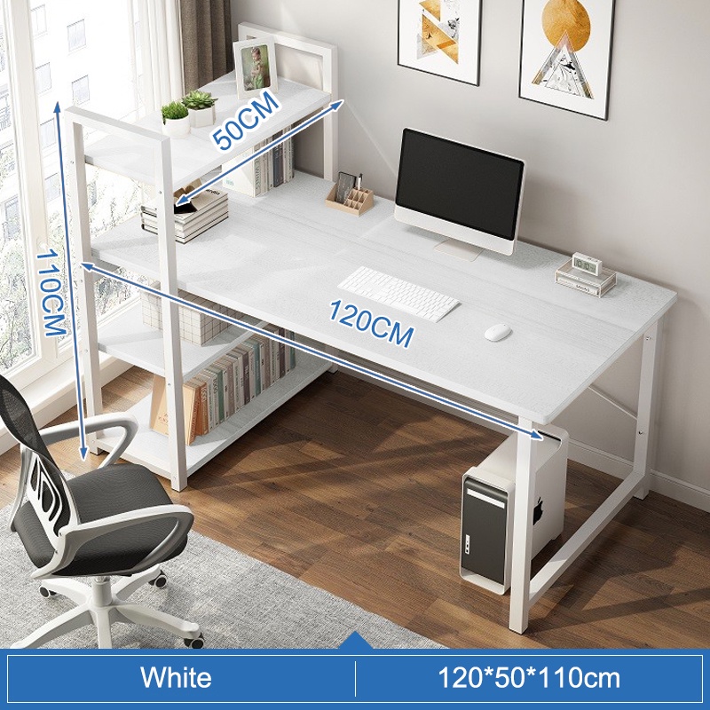 【Local Stock】120CM Meja belajar Computer Study Table With Side ...