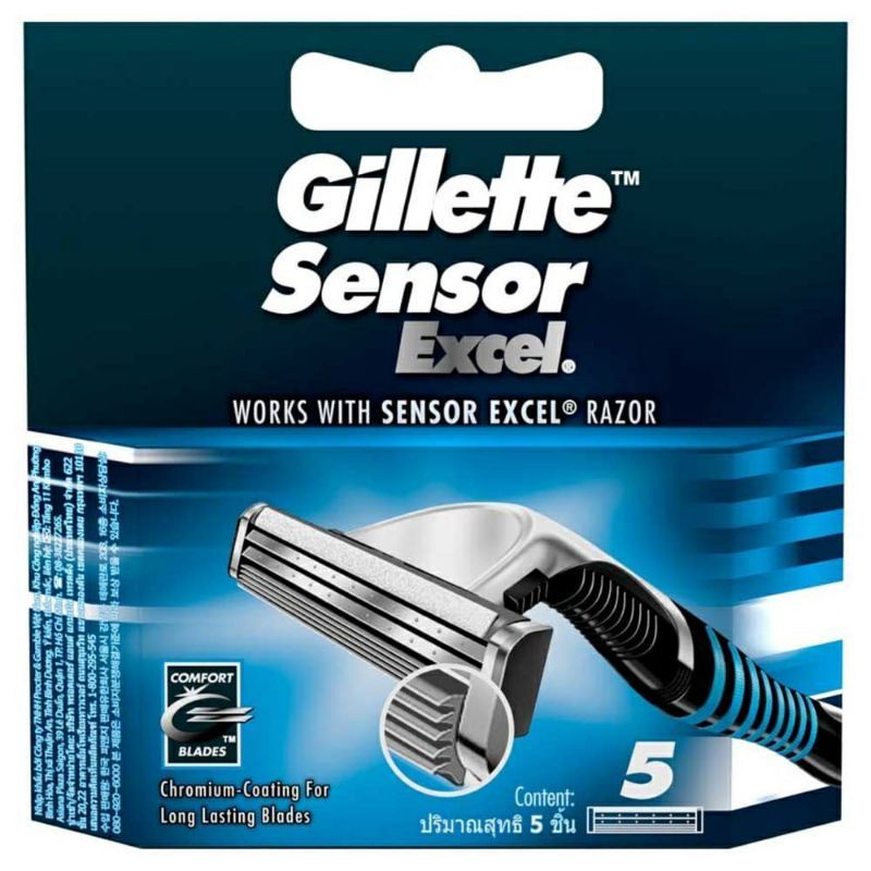 GILLETTE SENSOR EXCEL REFILL 5S | Shopee Malaysia