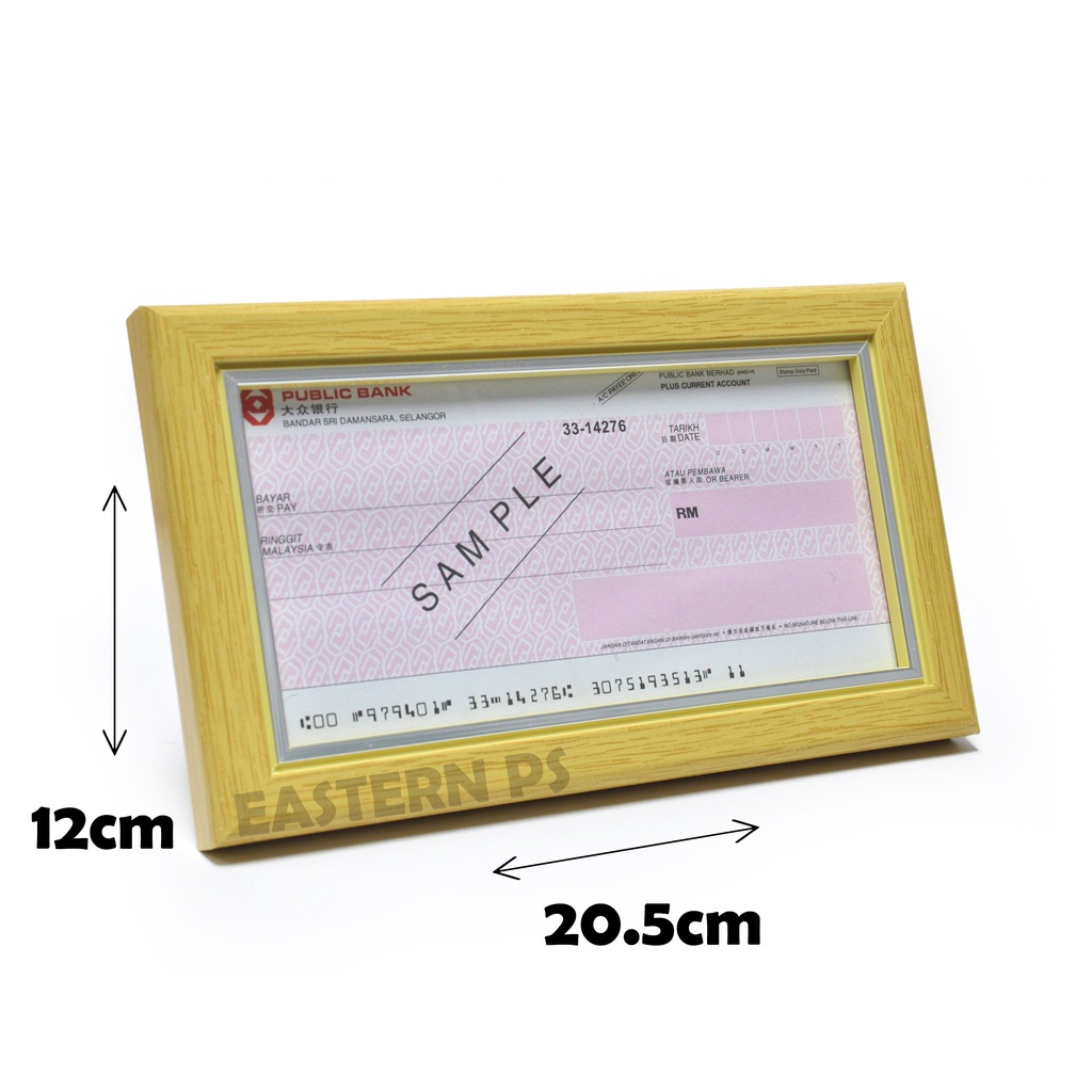 CHEQUE FRAME HANTARAN KAHWIN / WOOD CHEQUE FRAME / BEKAS CEK MAS KAHWIN ...