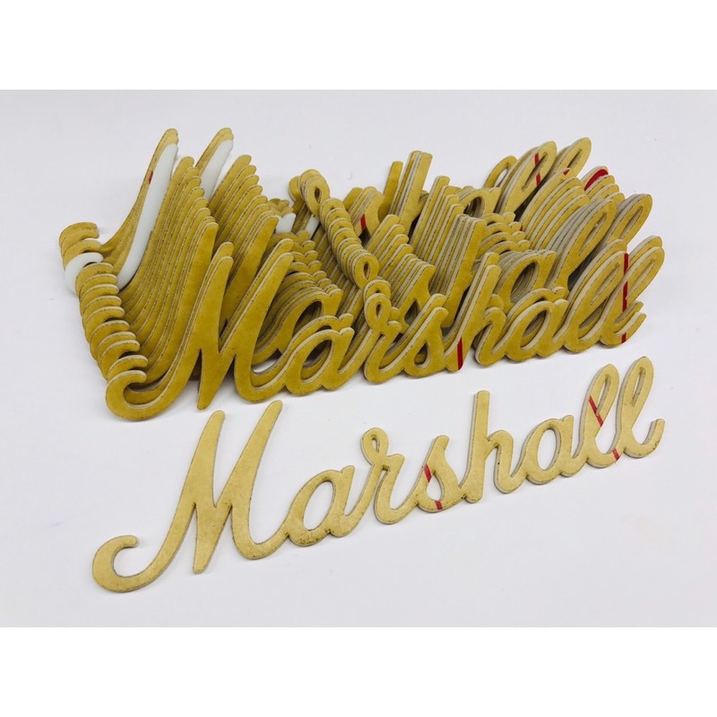 Marshall speaker Logo with mica letters cut by laser, super standard ...